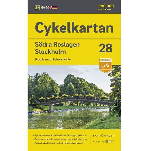 Cykelkartan Fietskaart Zweden Fietskaart Roslagen Zuid Stockholm 28 ...