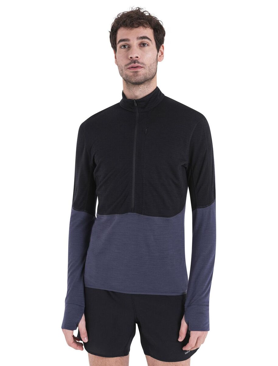 Icebreaker M Merino 200 Realfleece Descender LS Half Zip | Zwerfkei.nl