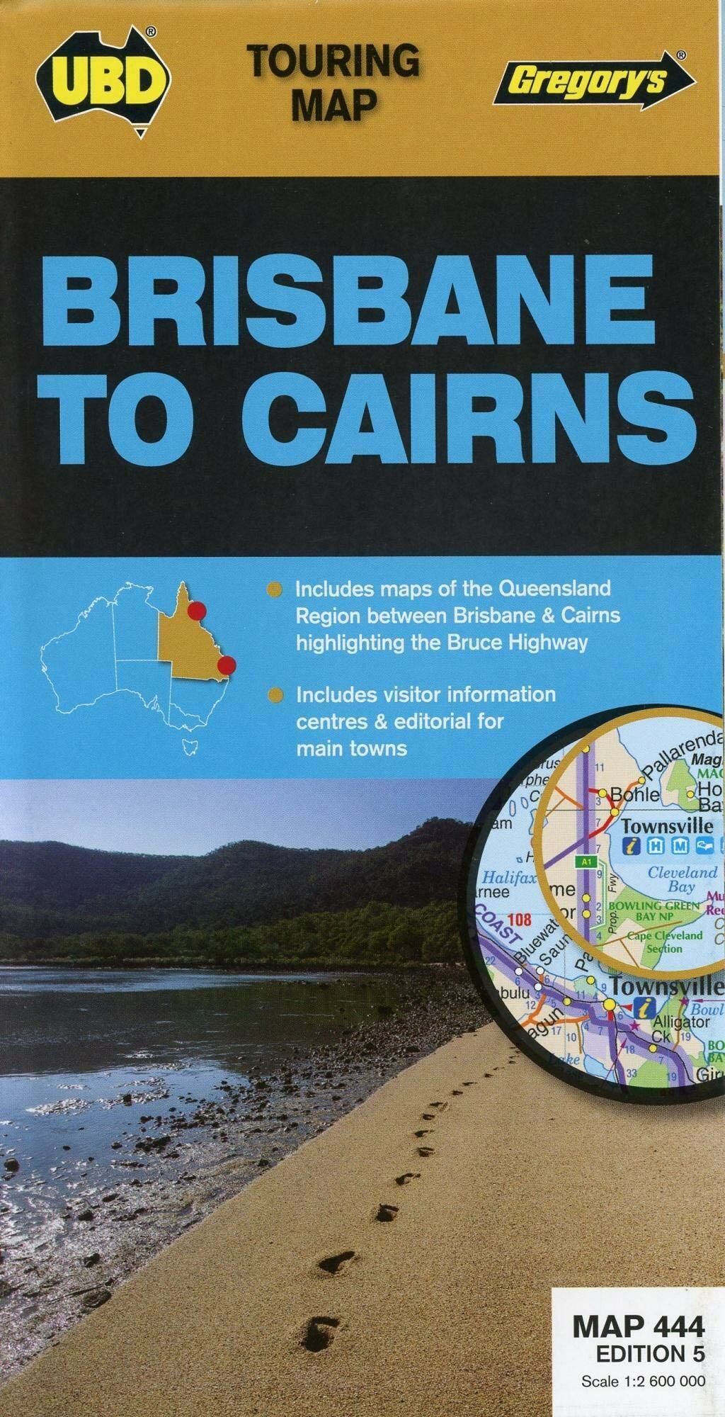 UBD Maps Australia Wegenkaart Brisbane to Cairns | Zwerfkei.nl